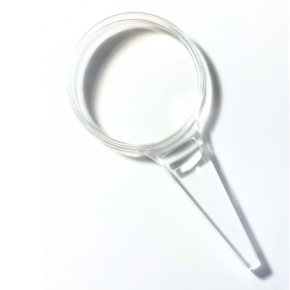 Acrylic Handheld Magnifier, 2x and 5x - Benz Microscope Optics Center