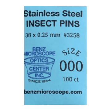 Benz Microscope Premium Steel Insect Pins Variety Pack