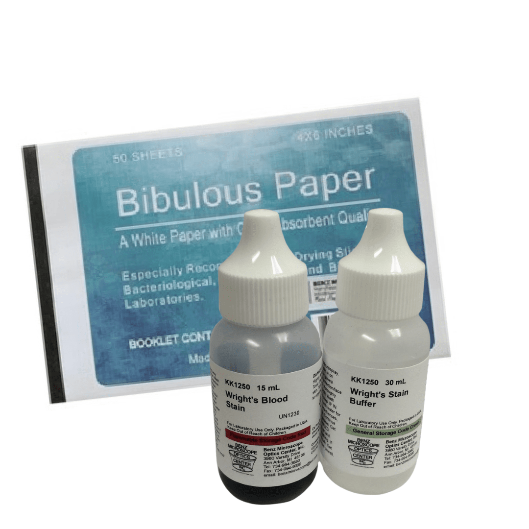 Wright's Blood Stain Kit with Bibulous Paper.