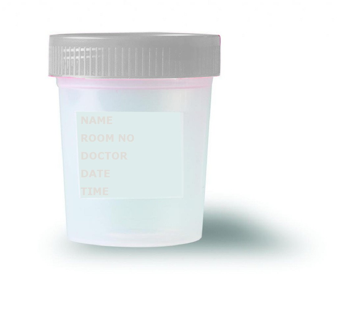 Sterile PP Specimen Containers, Graduated 1-4oz, 10-120ml.